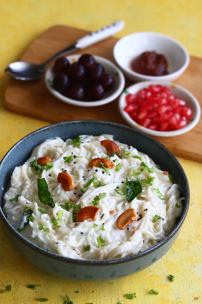 Curd Semiya Recipe | Thayir Semiya Recipe - Sharmis Passions