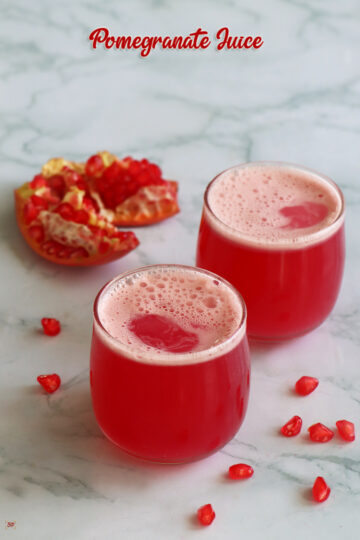 Pomegranate Juice Recipe - Sharmis Passions