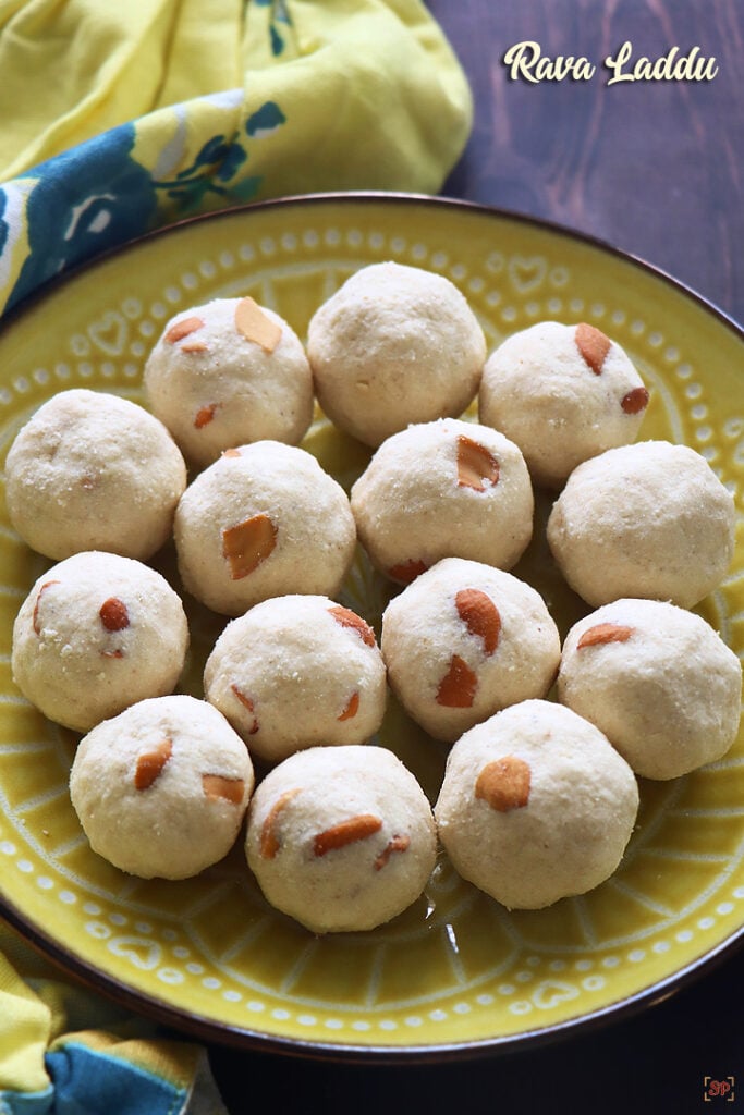 Rava Laddu Recipe | Rava Ladoo Recipe - Sharmis Passions