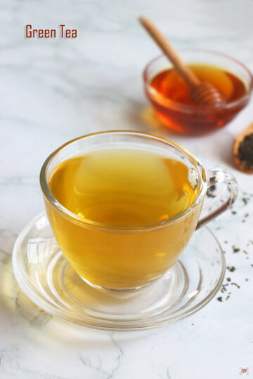 Green Tea Recipe | How to make Green Tea - Sharmis Passions