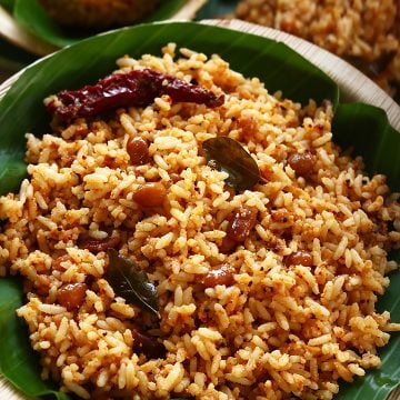 Puliyodharai Recipe | Puli Sadam Recipe - Sharmis Passions