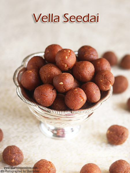 Vella Seedai Recipe | Sweet Seedai Recipe- Sharmis Passions