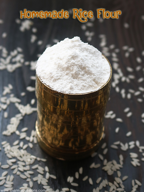 How to make rice flour at home | Homemade rice flour - Sharmis Passions
