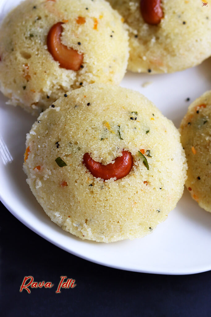 Rava Idli Recipe (Sooji Idli Recipe) - Sharmis Passions