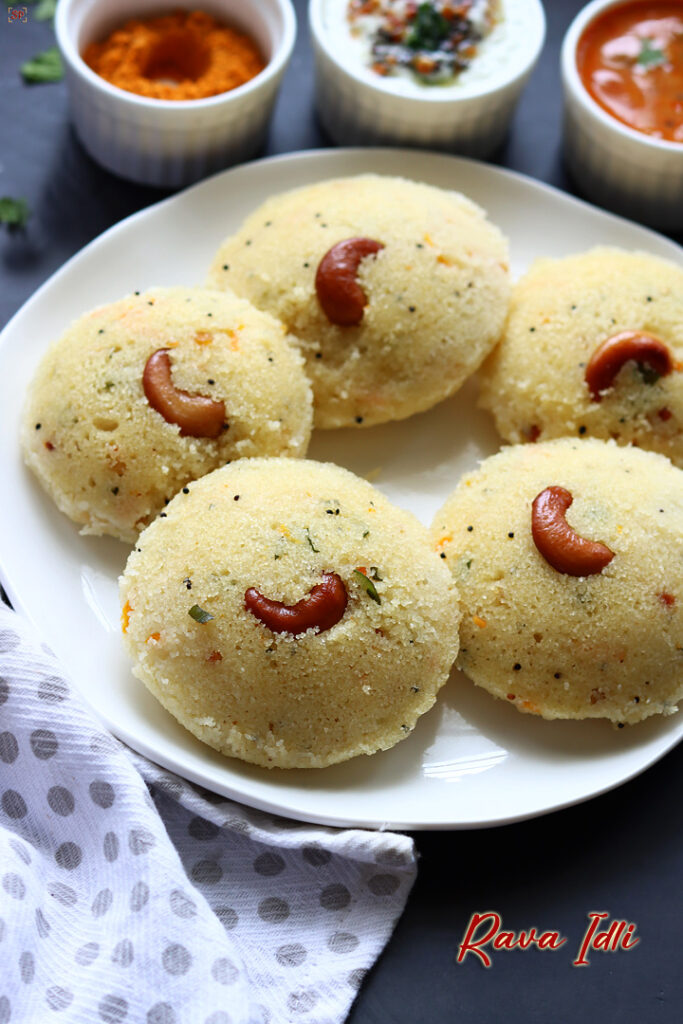 Rava Idli Recipe (Sooji Idli Recipe) - Sharmis Passions