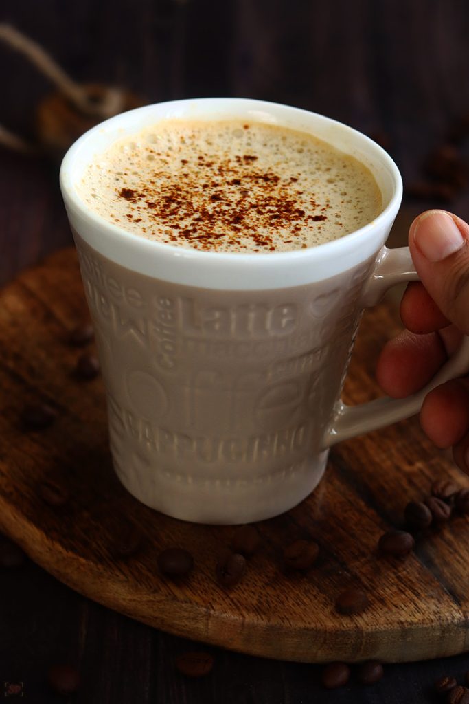 Beaten Coffee Recipe | Indian Style Cappuccino Recipe - Sharmis Passions