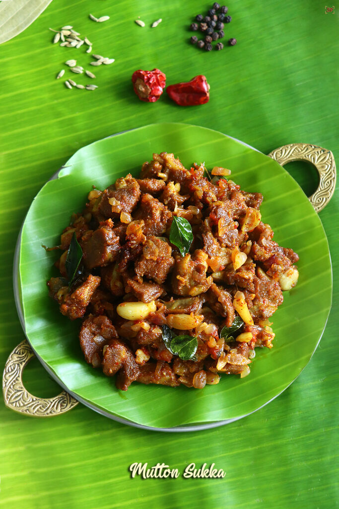Mutton Sukka Recipe | Mutton Chukka Recipe - Sharmis Passions