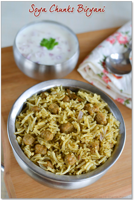 Soya Chunks Biryani