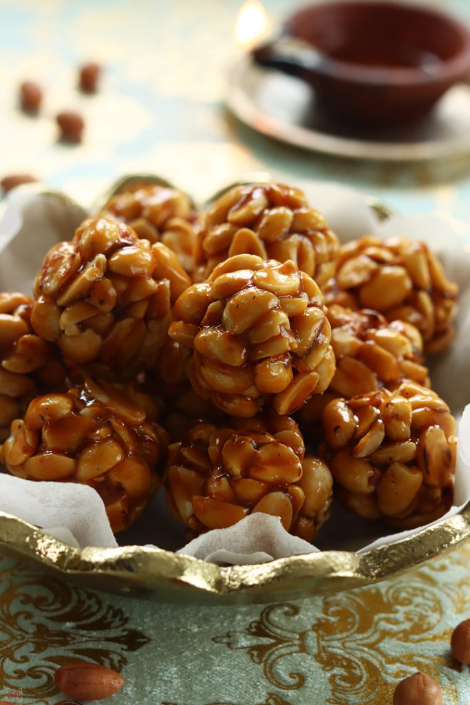 Kadalai Mittai Recipe | Kadalai Urundai Recipe - Sharmis Passions