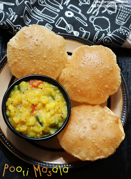 Poori masala recipe-Potato masala recipe for poori