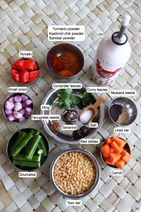 Sambar Recipe | South Indian Sambar Recipe- Sharmis Passions
