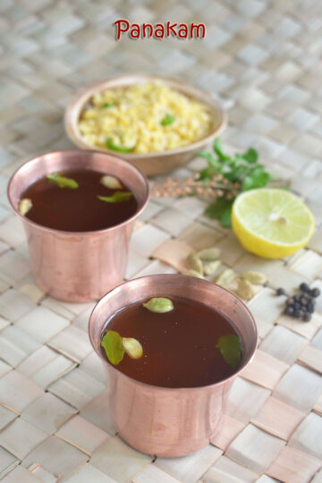 Panakam Recipe | Panagam Recipe - Sharmis Passions