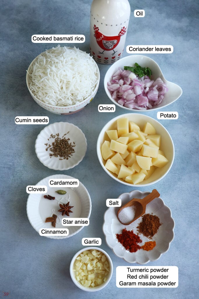 Potato Rice Recipe | Aloo Rice Recipe - Sharmis Passions