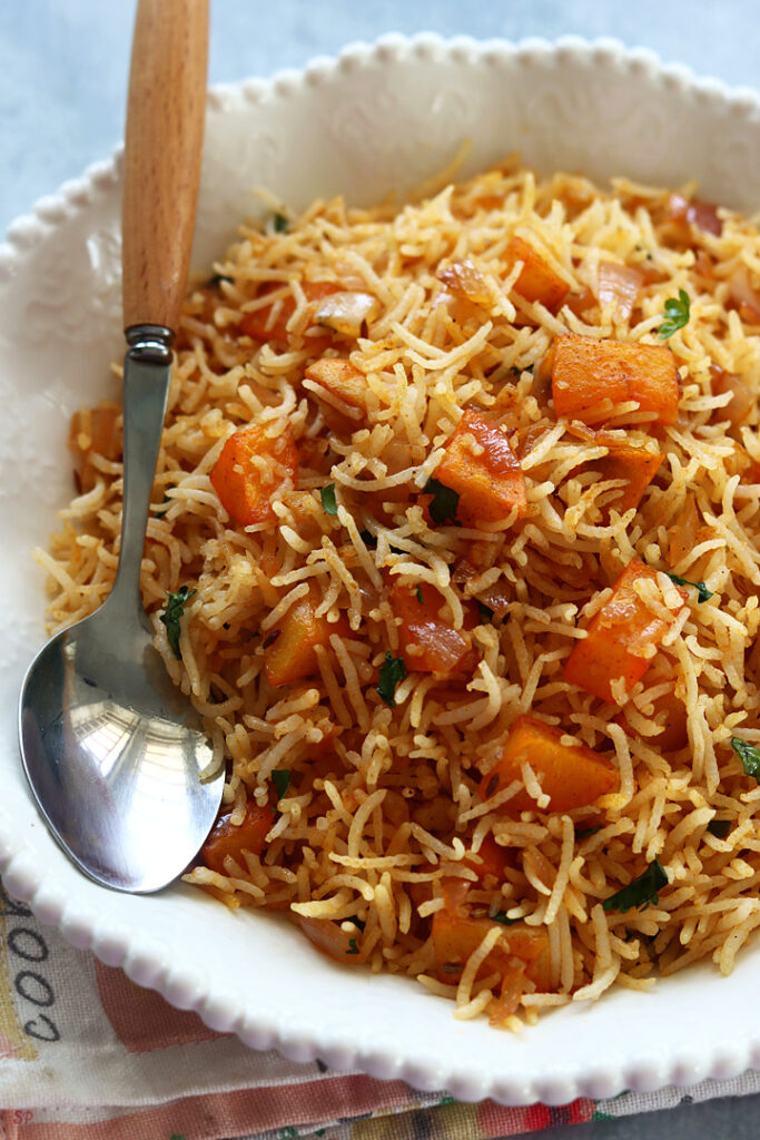 Potato Rice Recipe | Aloo Rice Recipe - Sharmis Passions