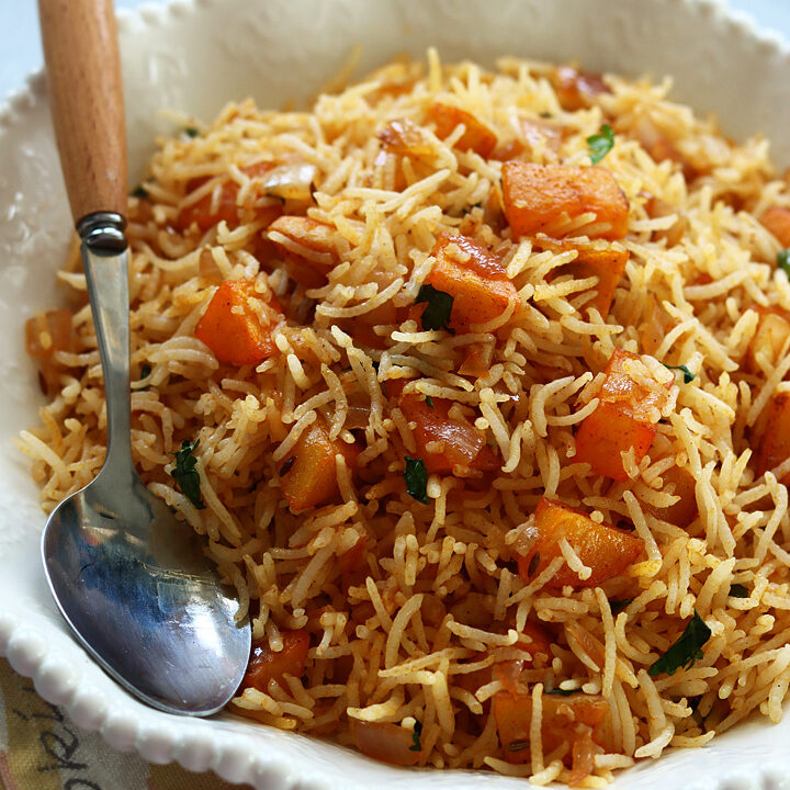 Potato Rice Recipe | Aloo Rice Recipe - Sharmis Passions