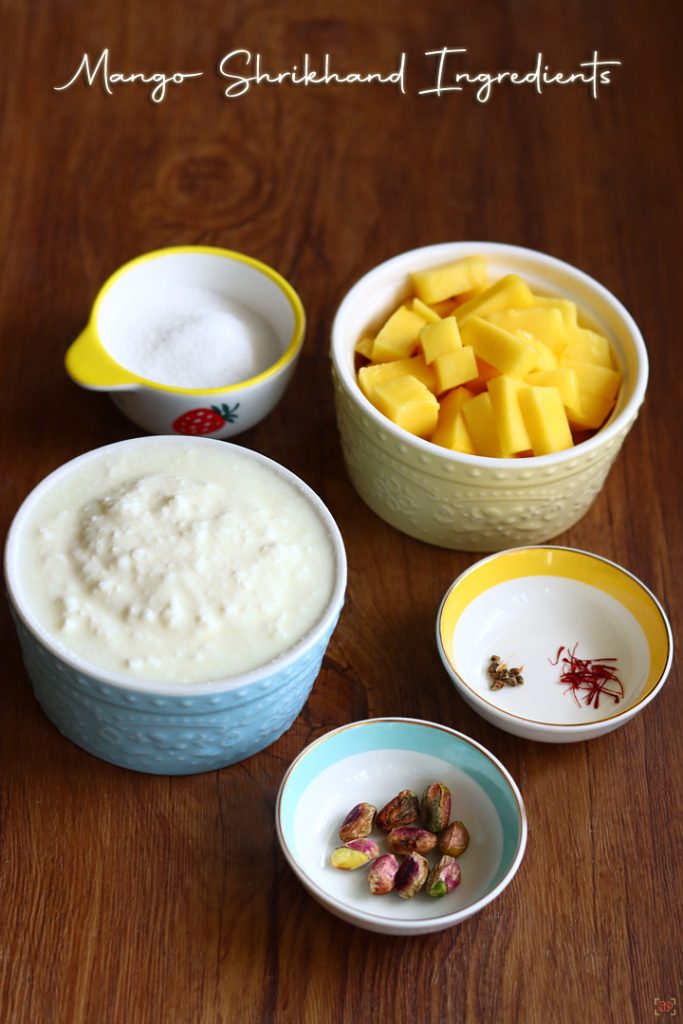 Mango Shrikhand Recipe - Sharmis Passions