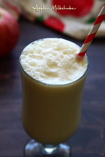 Apple Milkshake Recipe | Apple Shake Recipe - Sharmis Passions