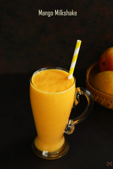 Mango Milkshake Recipe | Mango Shake Recipe- Sharmis Passions