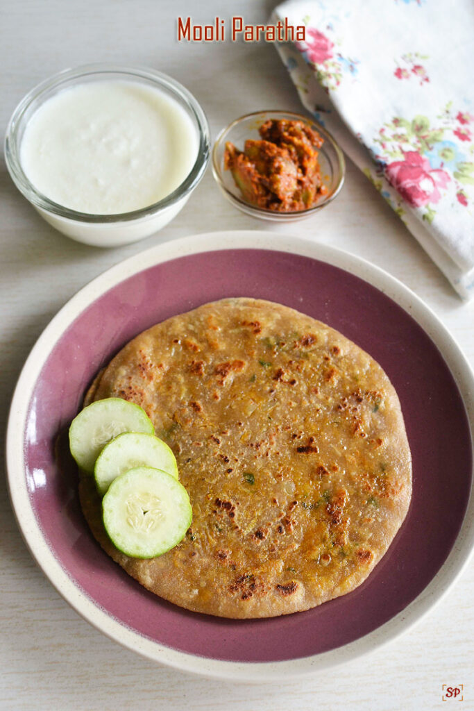 Mooli Paratha Recipe | Radish Paratha Recipe - Sharmis Passions