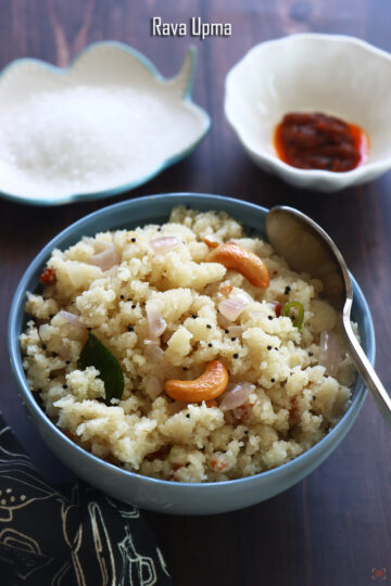 Upma Recipe | Rava Upma Recipe - Sharmis Passions