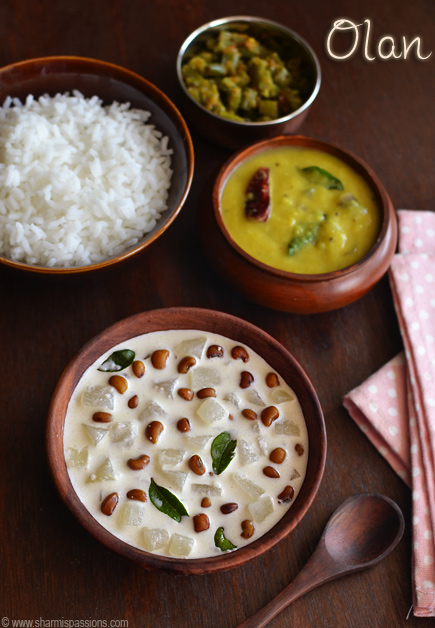 Olan Recipe - Kerala Olan | Onam Sadya Recipes - Sharmis Passions