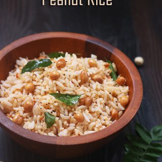 Peanut Rice Recipe | Groundnut Rice Recipe - Sharmis Passions