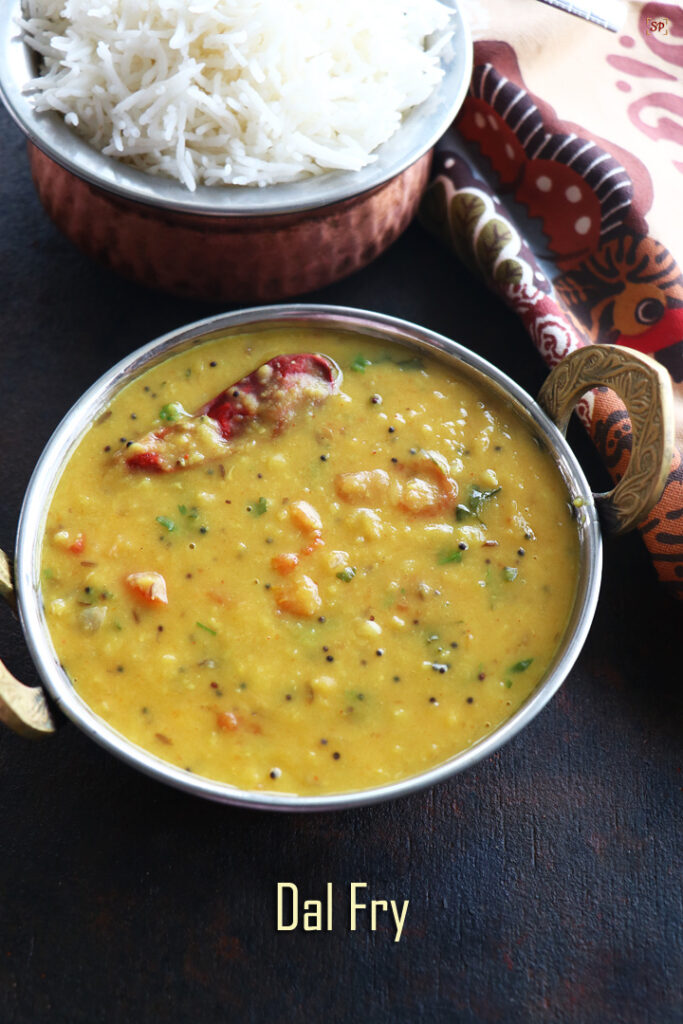 Dal Fry Recipe (Restaurant Style Dal Fry) - Sharmis Passions