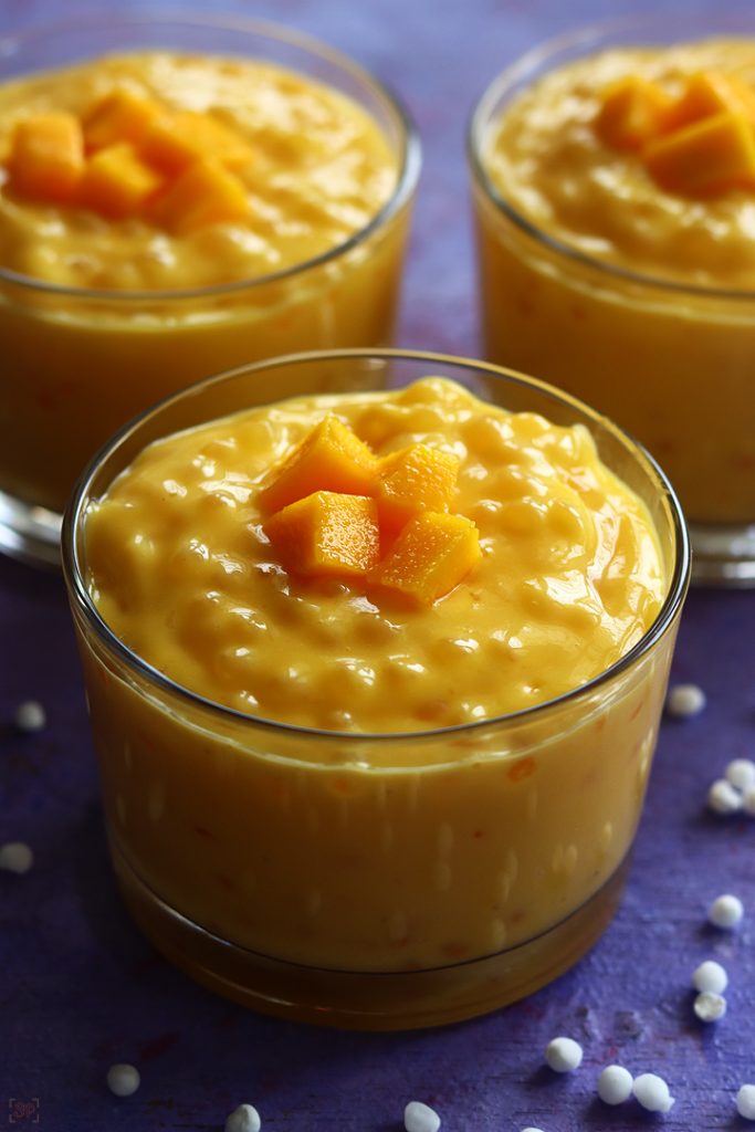 Mango Sago Recipe | Mango Sago Pudding Recipe - Sharmis Passions
