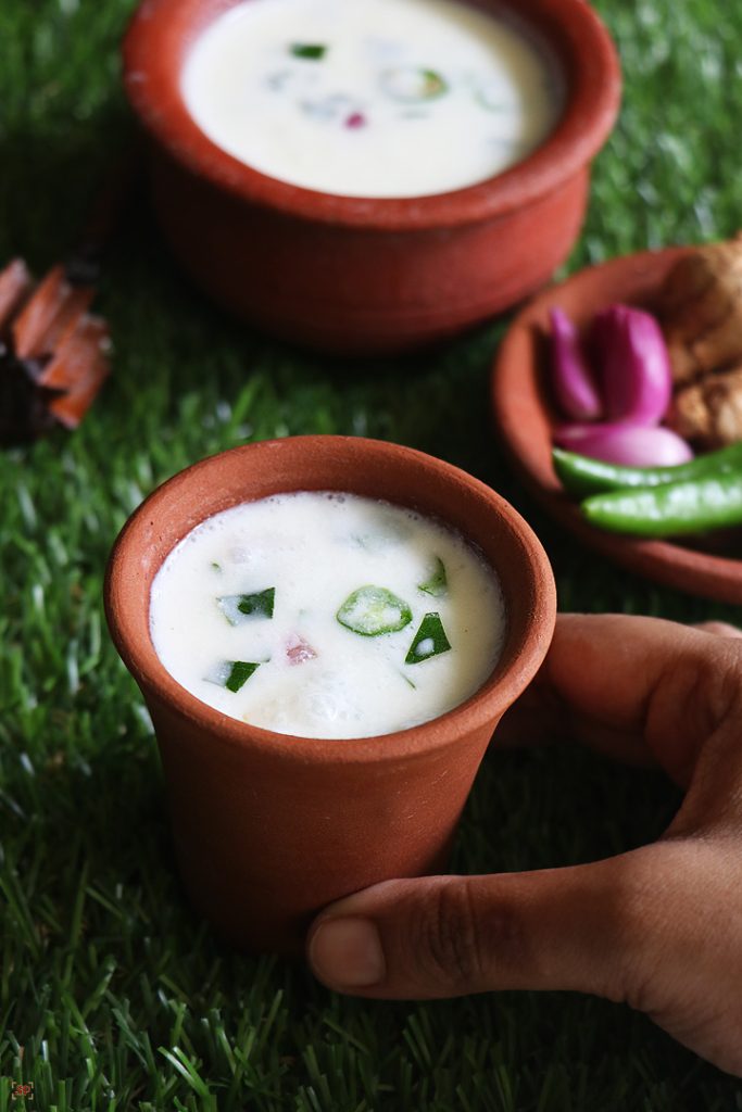 Sambaram Recipe | Kerala Style Spiced Buttermilk - Sharmis Passions