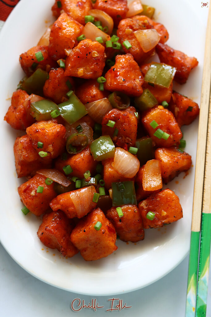 Chilli Idli Recipe - Sharmis Passions