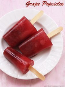 Grapes Popsicle Recipe - Sharmis Passions