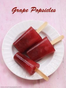 Grapes Popsicle Recipe - Sharmis Passions
