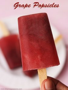 Grapes Popsicle Recipe - Sharmis Passions