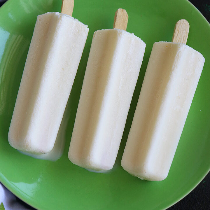 Paal Ice Recipe | Milk Ice | Milk Popsicles Recipe- Sharmis Passions