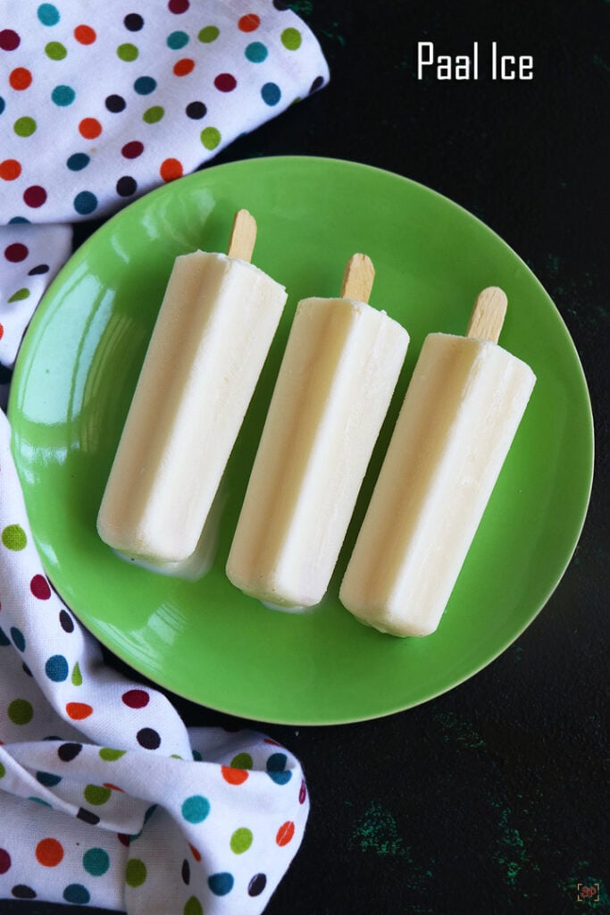 Paal Ice Recipe | Milk Ice | Milk Popsicles Recipe- Sharmis Passions