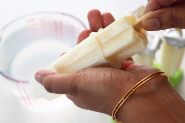 Paal Ice Recipe | Milk Ice | Milk Popsicles Recipe- Sharmis Passions
