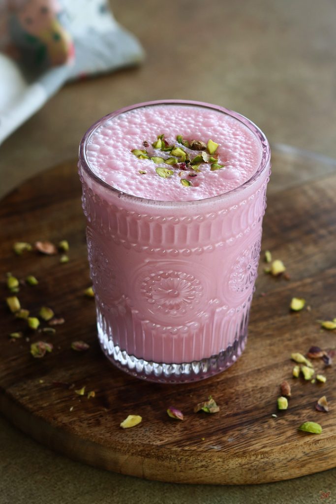 Rose Lassi Recipe - Sharmis Passions