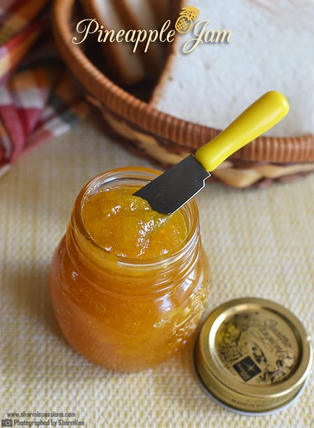 Pineapple Jam Recipe - Sharmis Passions