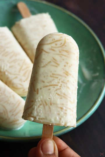 Semiya Ice Recipe | Vermicelli Popsicle Recipe - Sharmis Passions