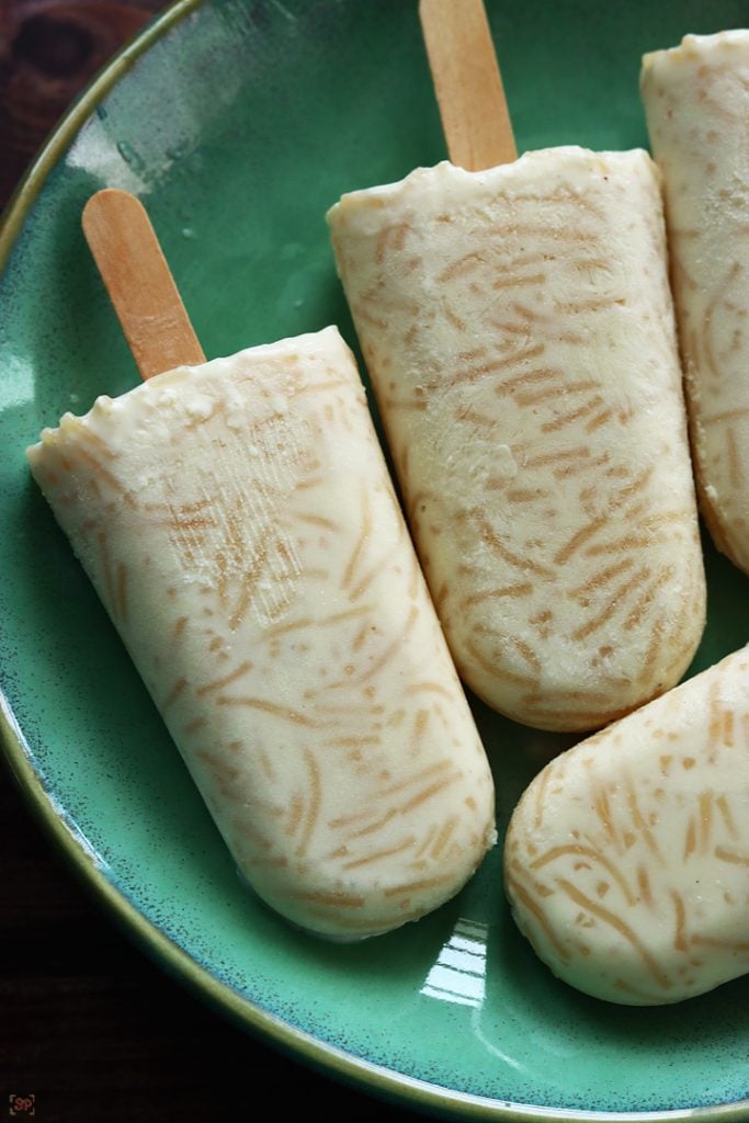 Semiya Ice Recipe | Vermicelli Popsicle Recipe - Sharmis Passions
