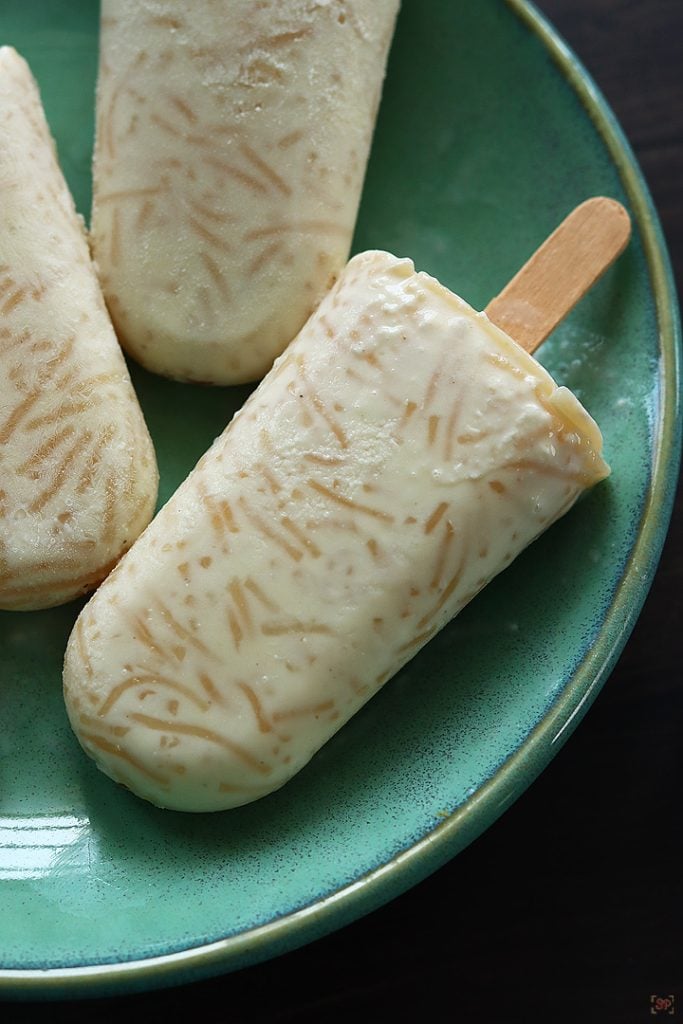 Semiya Ice Recipe | Vermicelli Popsicle Recipe - Sharmis Passions