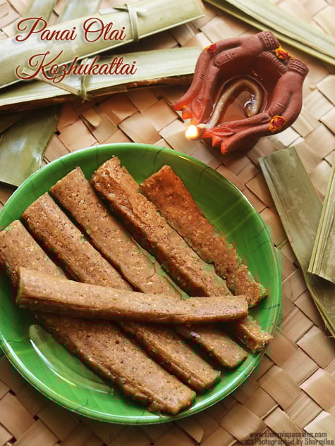Panai Olai Kozhukattai Recipe - Sharmis Passions