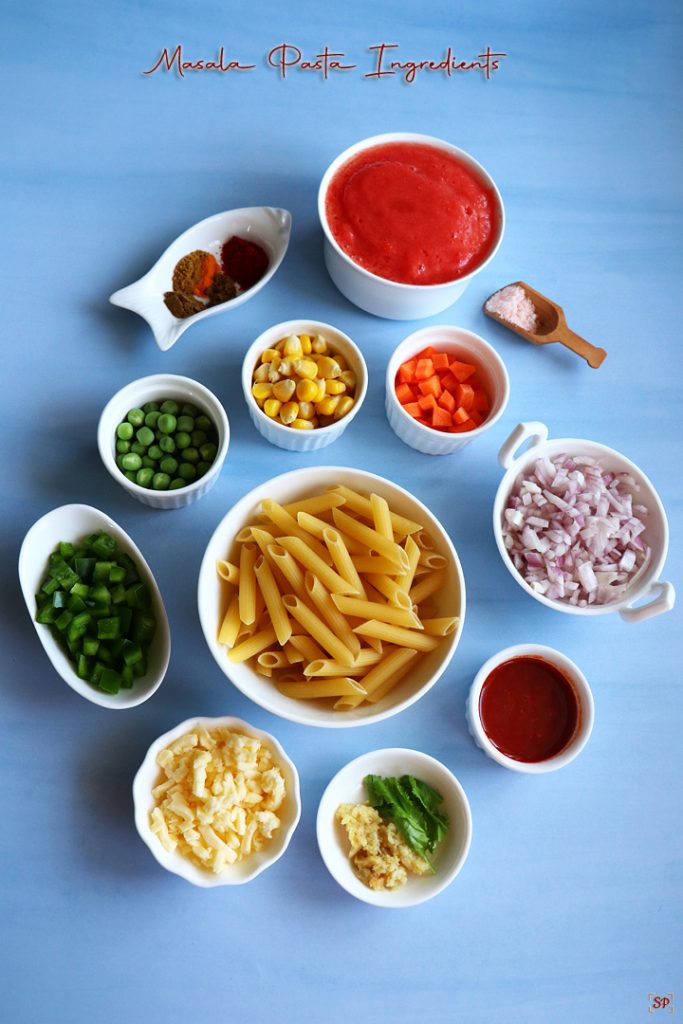 Masala Pasta Recipe Sharmis Passions