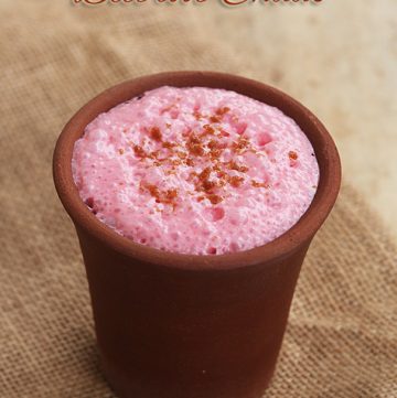 Beetroot Chaas Recipe | Chukandar Chaas Recipe- Sharmis Passions