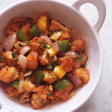 Chilli Gobi | Chilli Gobi Recipe - Sharmis Passions