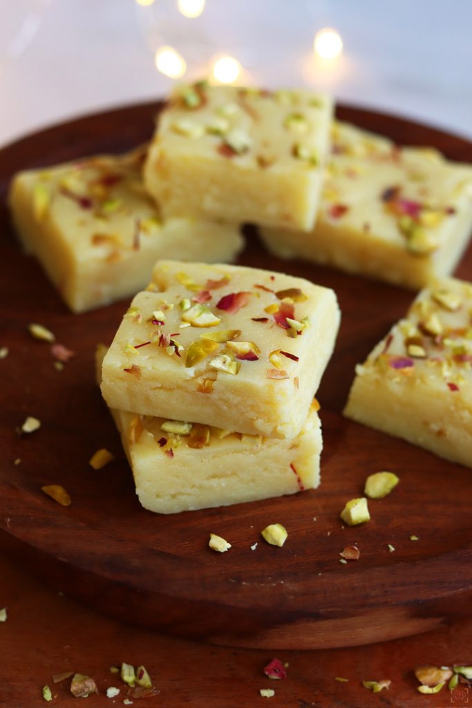 Milk Powder Burfi Recipe | Milk Barfi Recipe- Sharmis Passions