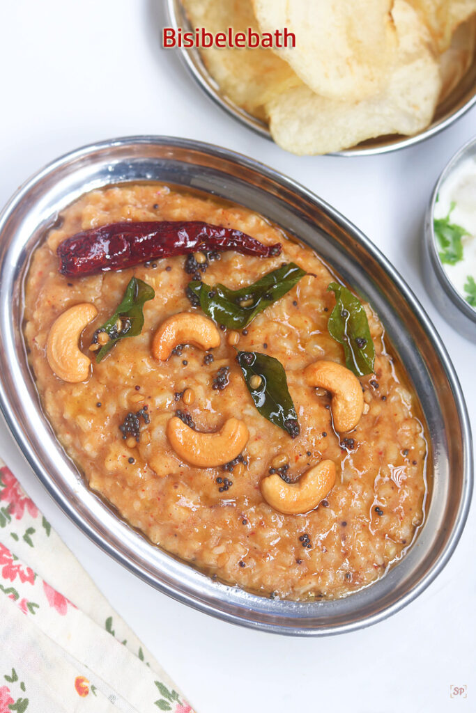 Bisi Bele Bath Recipe | Bisibelebath - Sharmis Passions