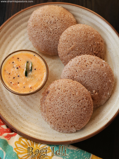 Ragi Idli Recipe - Sharmis Passions