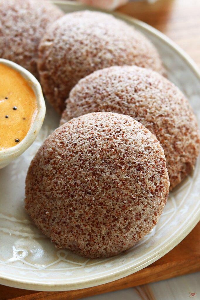 Ragi Idli Recipe | Finger Millet Idli Recipe - Sharmis Passions