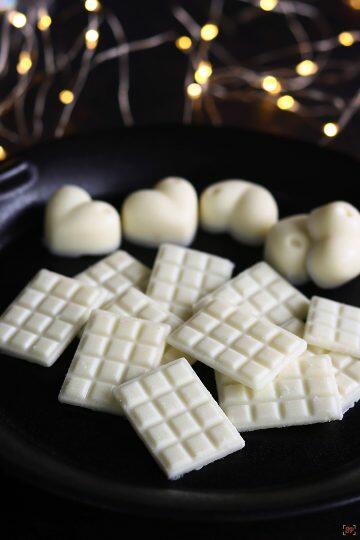 White Chocolate Recipe | How To Make White Chocolate - Sharmis Passions